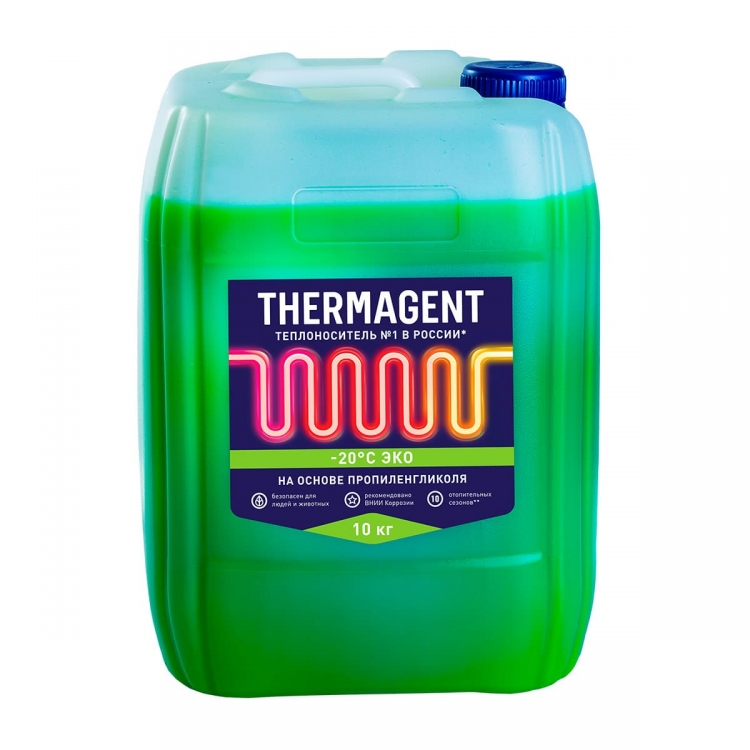 Теплоноситель Thermagent Термагент ЭКО -20 10кг | Антифриз для системы ...